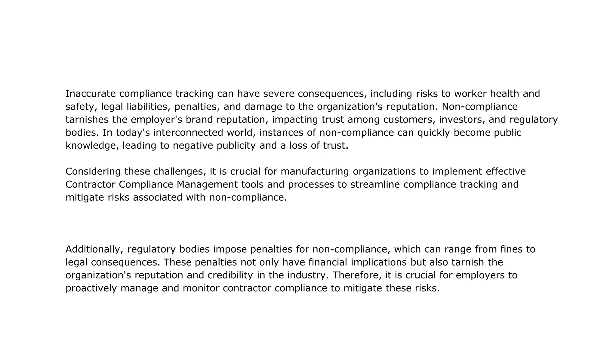 Contractor Compliance Management tool | PPTX