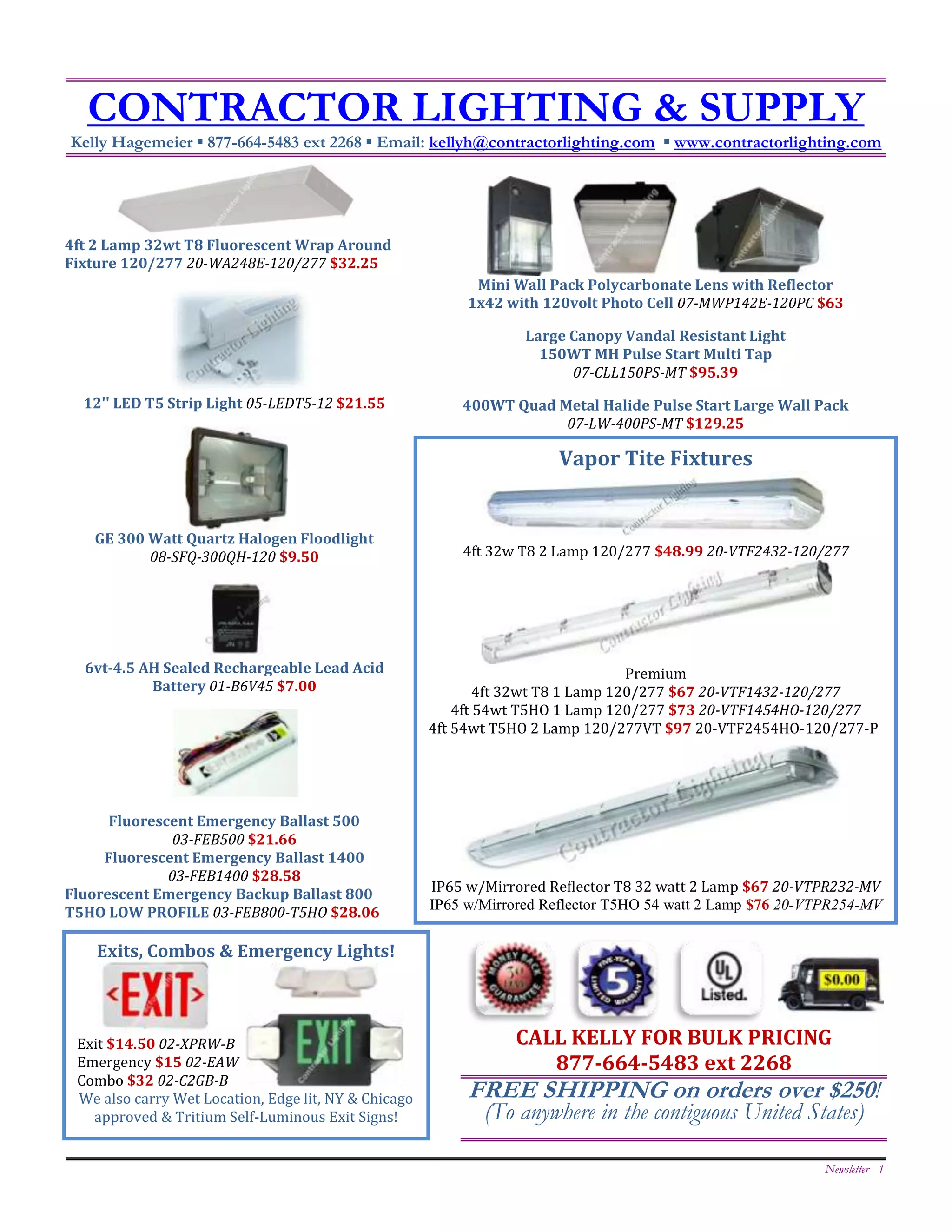 Contractor Lighting 5 12 New | PDF