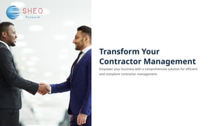 Optimize Workflows with Contractor Management Platform | PPTX