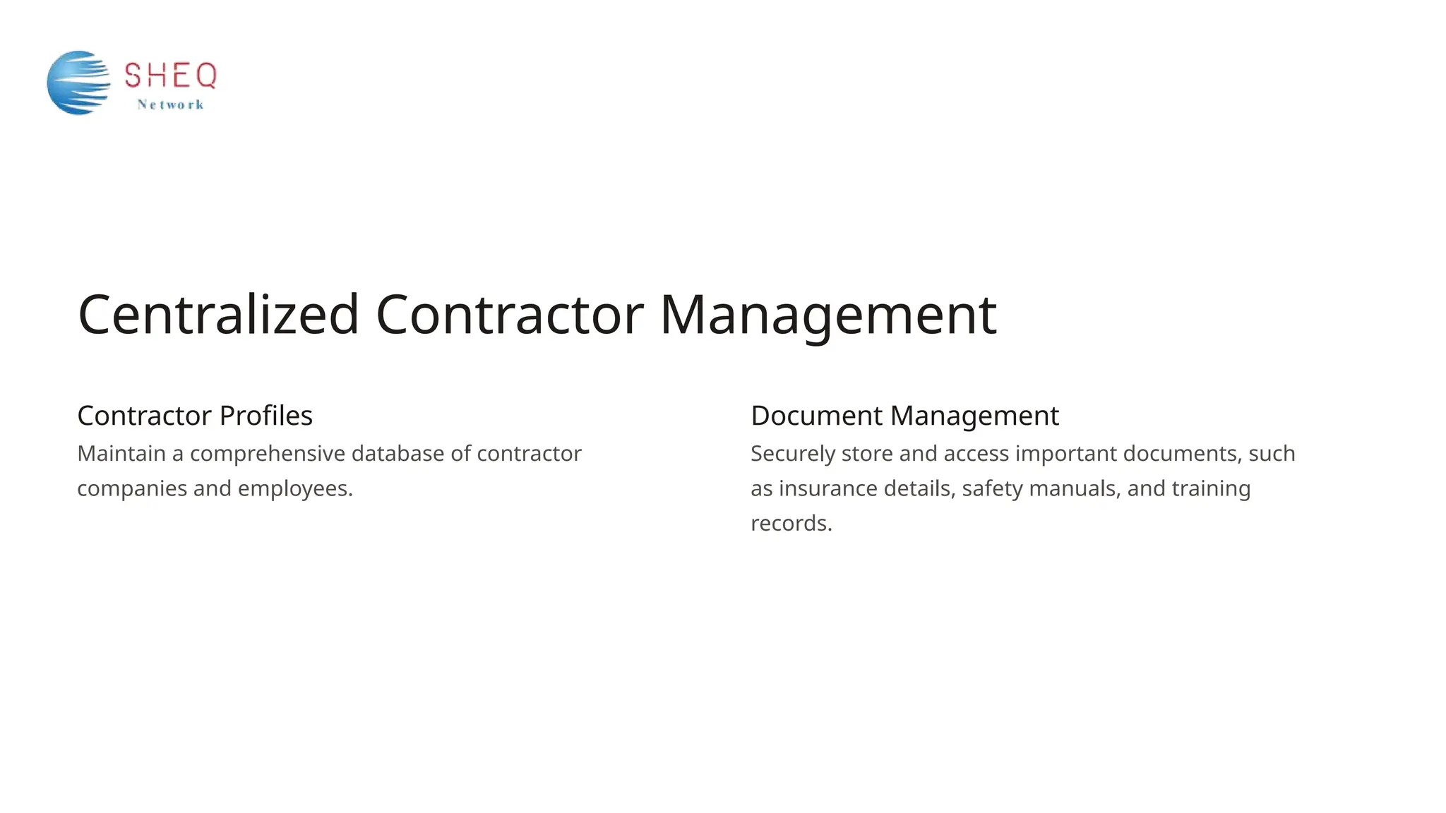 Contractor Software for Safety and Subcontractor Management | PPTX
