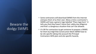 Contractor management sections 5 topics 8& 9 | PPTX