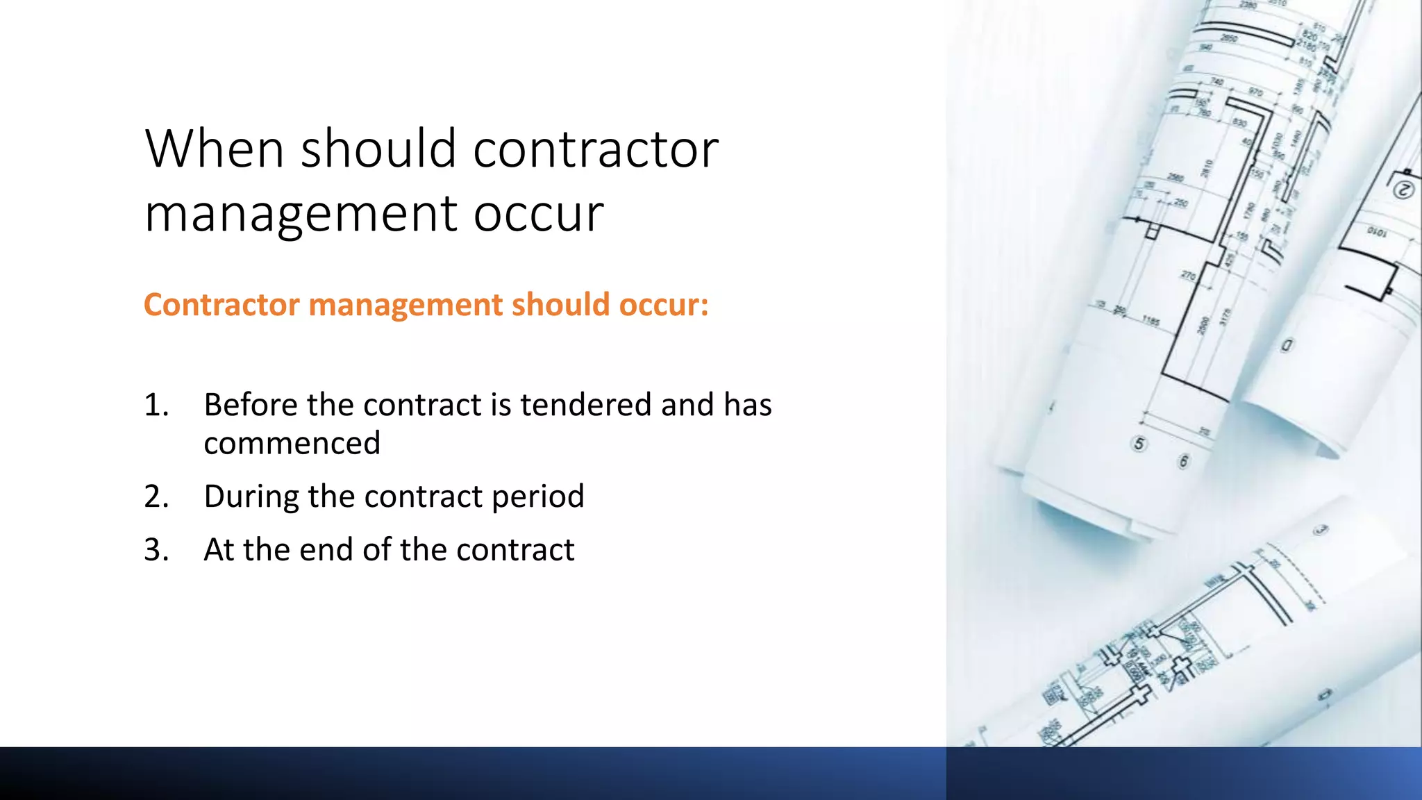 Contractor management slides #1 unit1& 2 | PPTX