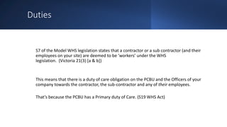 Contractor management slides #1 unit1& 2 | PPTX
