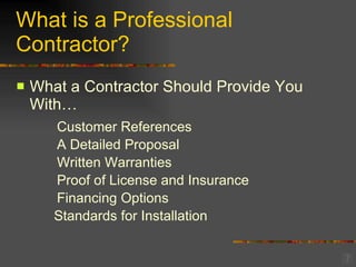 Contractor Presentation | PPT