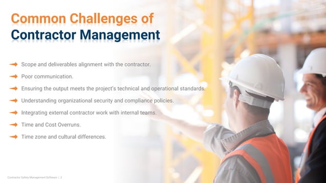 Contractor Safety Management Software | TECH EHS Solution | PPT