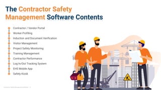 Contractor Safety Management Software | TECH EHS Solution | PPT