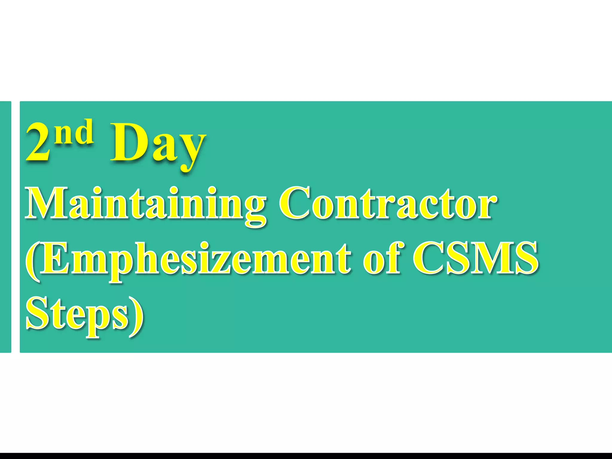 Contractor safety management system | PPSX
