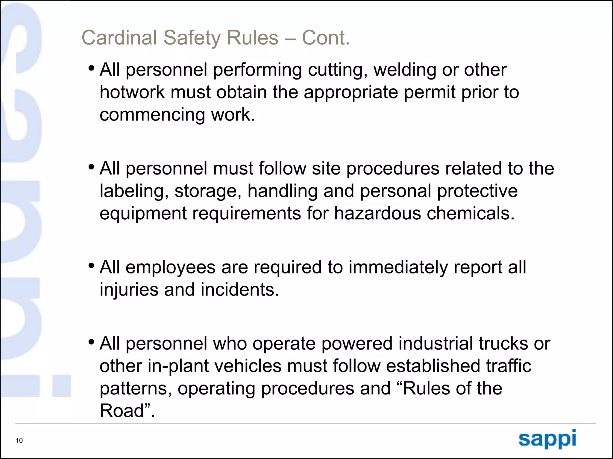 Contractor Safety Orientation - Sappi.ppt