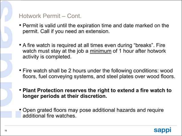 Contractor Safety Orientation - Sappi.ppt | First Aid | Injuries