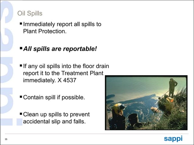 Contractor Safety Orientation - Sappi.ppt | First Aid | Injuries