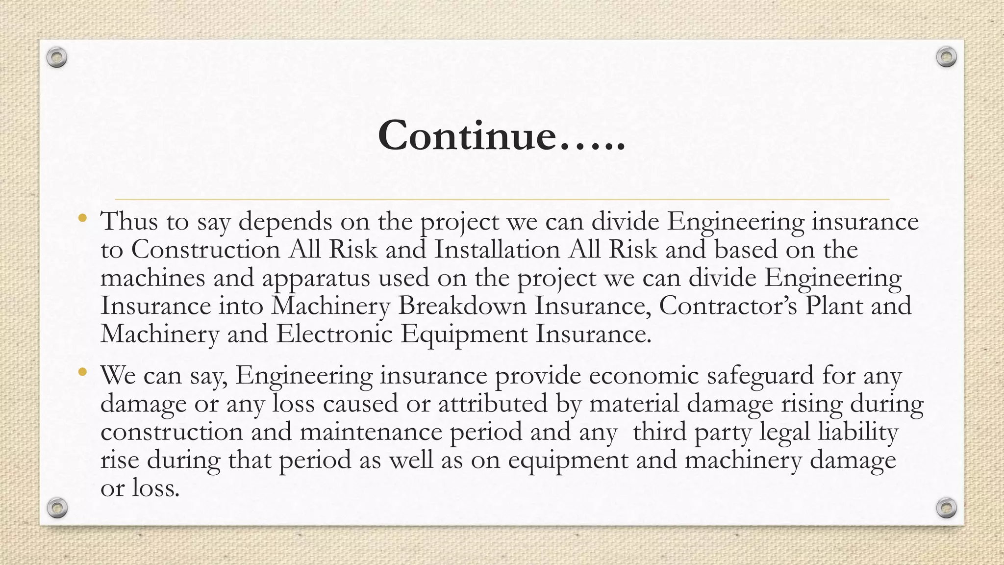 Contractors all risk insurance | PPTX