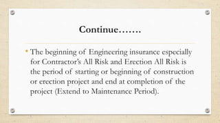 Contractors all risk insurance | PPTX