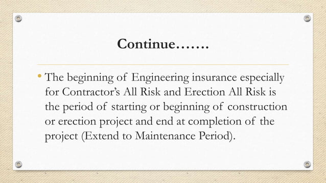 Contractors all risk insurance | PPTX