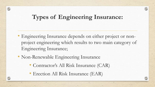 Contractors all risk insurance | PPTX