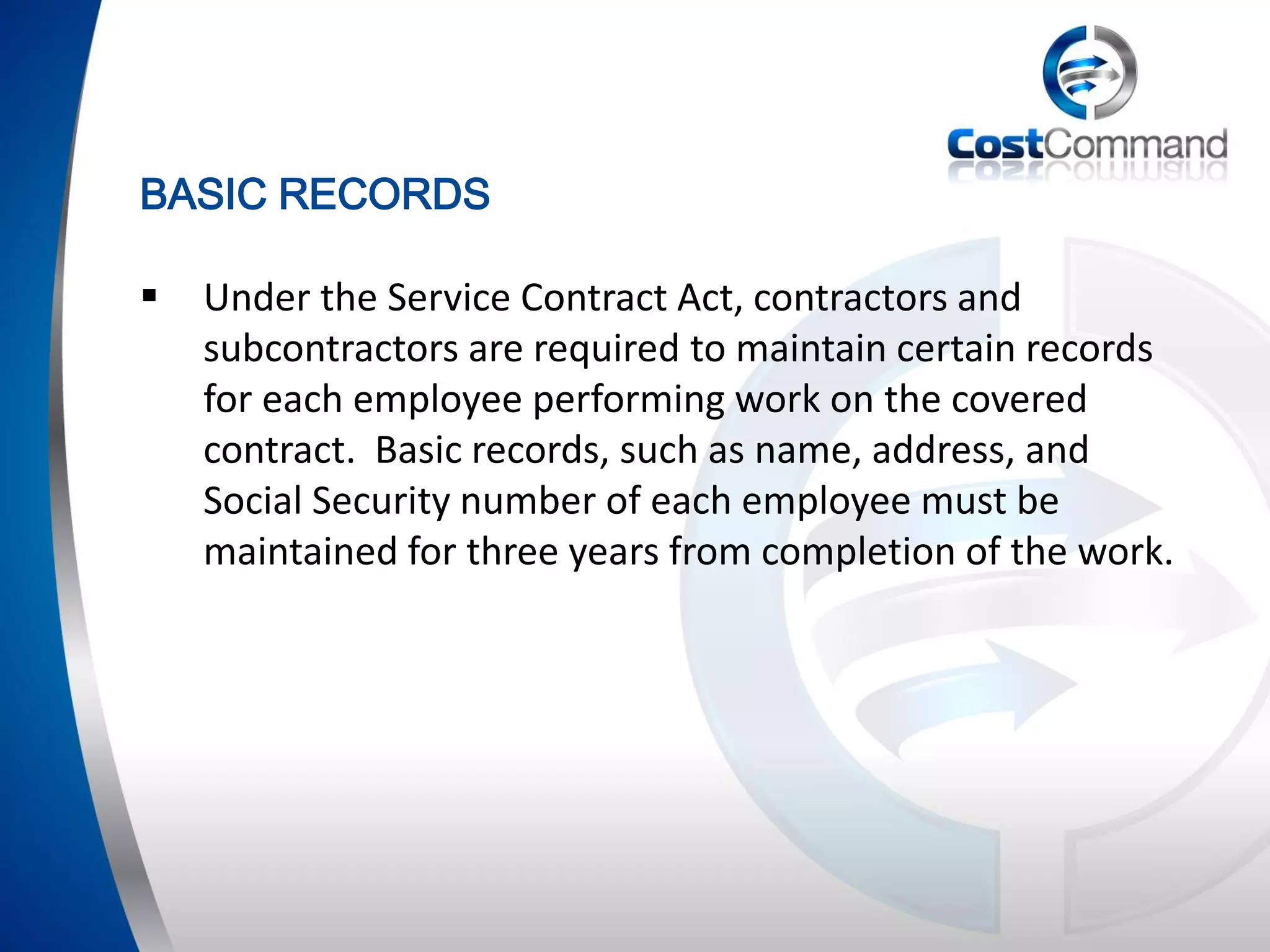 Contractor sca compliance checklist | PDF