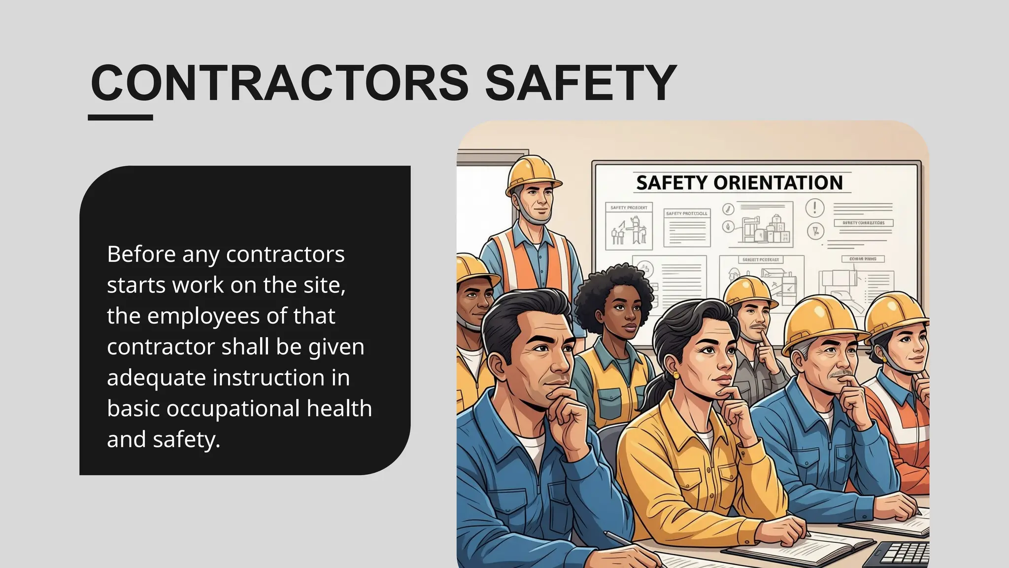 Contractors Safety Orientation Power Point Presentation | PPTX