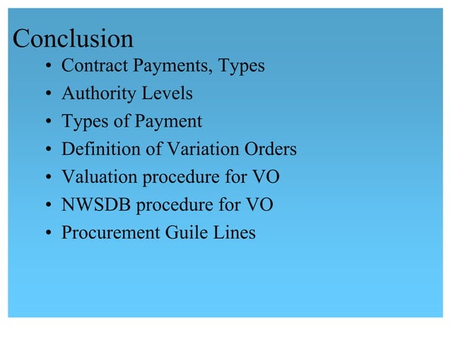 Contract payment and variation | PDF