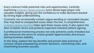 Contract Review: A Comprehensive Guide (2025) | PPTX