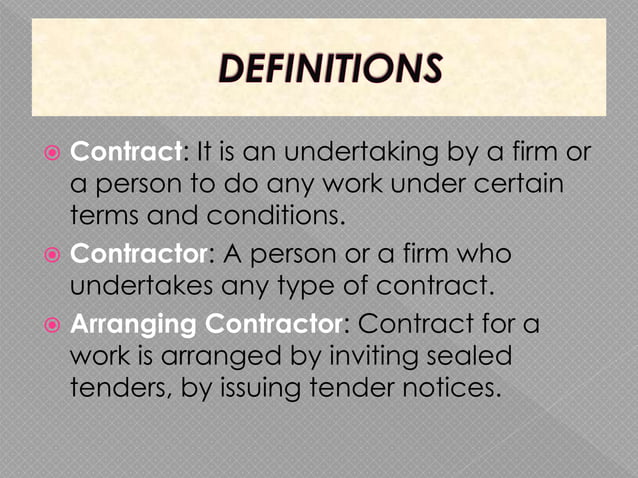 civil engineering-Contracts | PPTX
