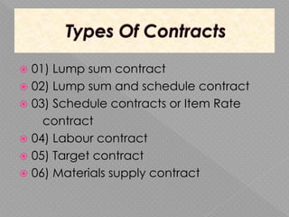 civil engineering-Contracts | PPTX