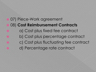 civil engineering-Contracts | PPTX