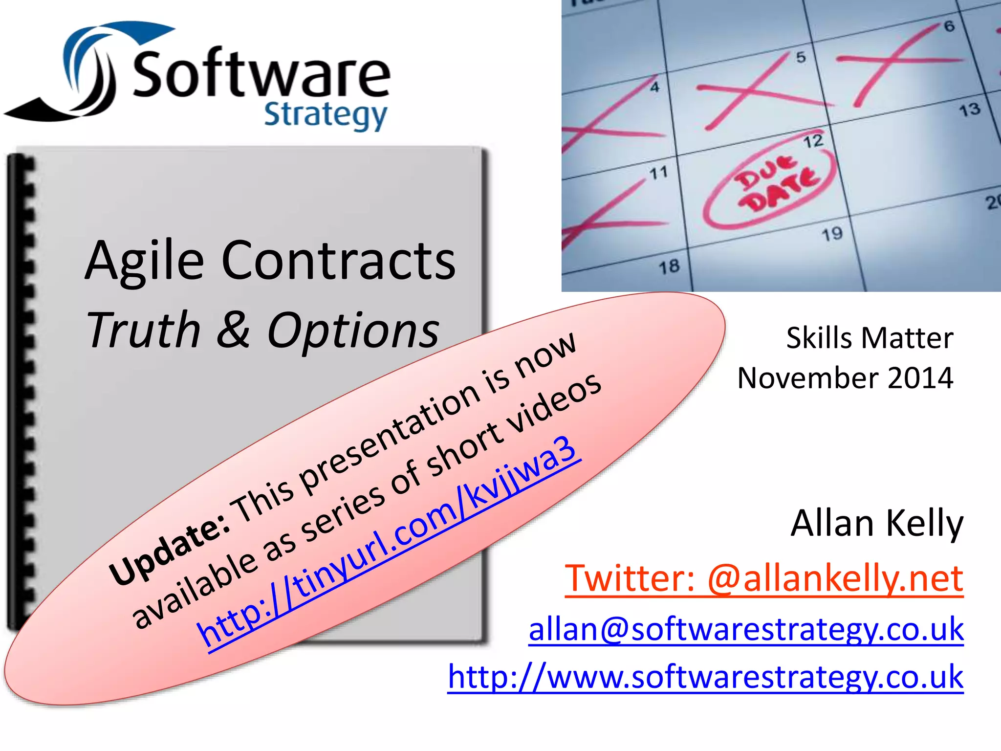 Agile Contracts Pptx Business Business And Finance