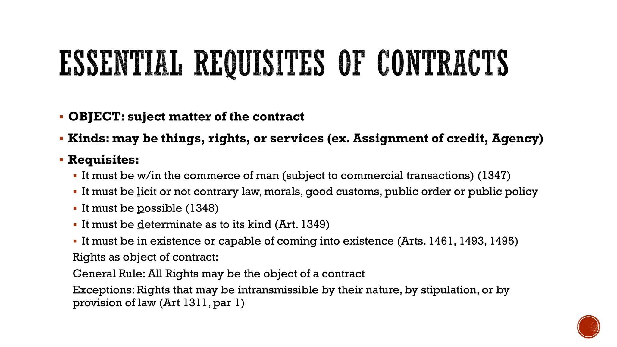 Contracts.pptx a guide for students who are studying law | PDF