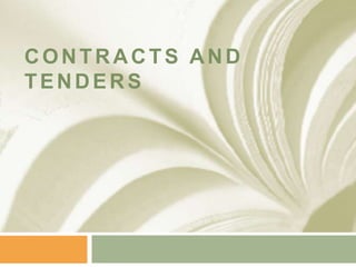 Contracts and-tenders | PPTX