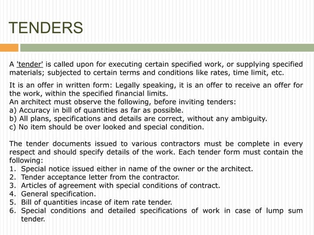 Contracts and-tenders | PPTX