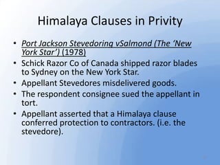 Contracts - Privity lecture | PPTX