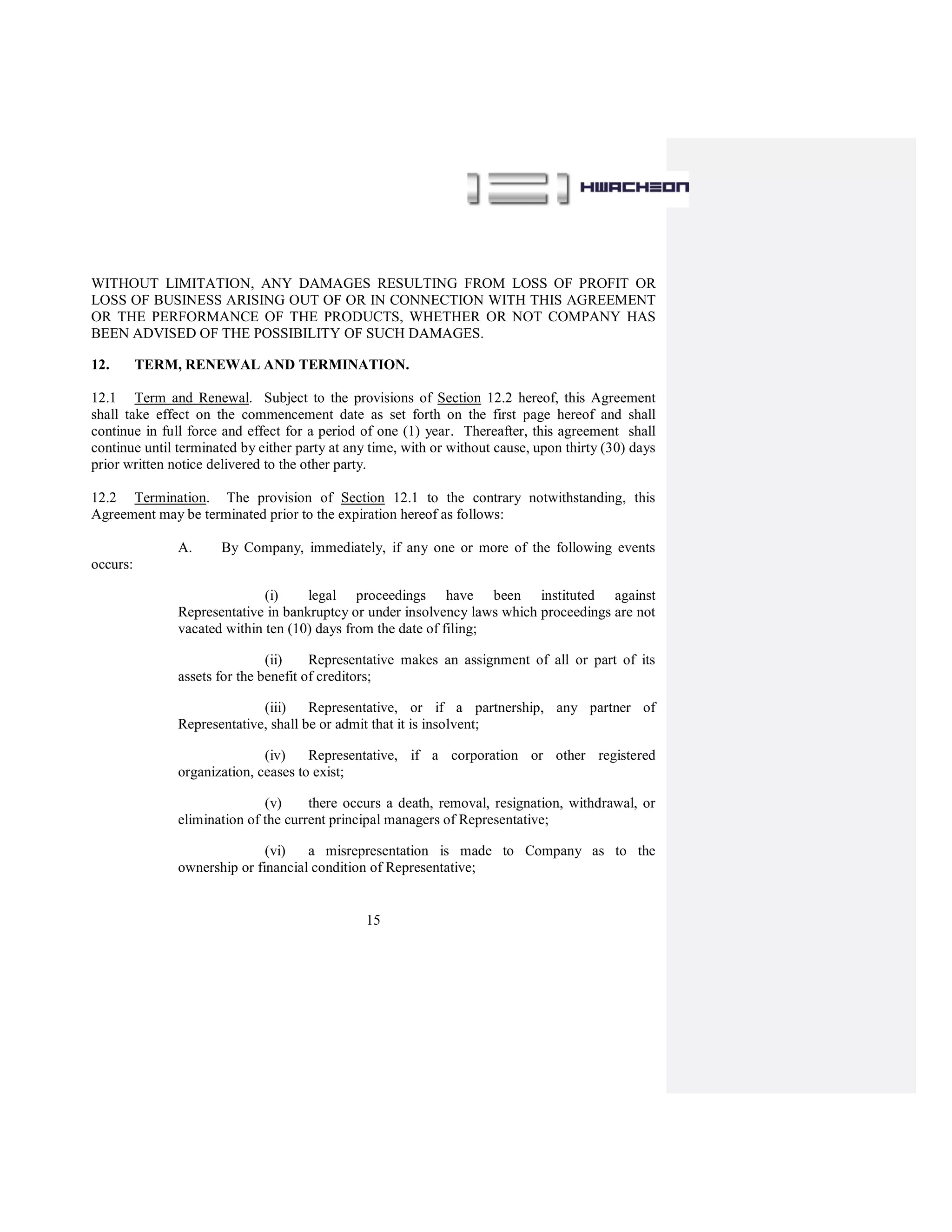 Contract sales representative agreement | PDF
