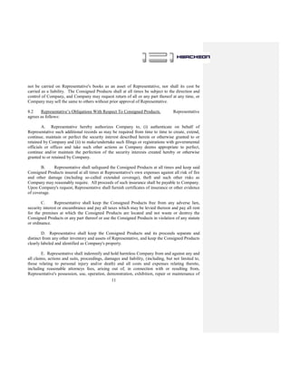 Contract sales representative agreement | PDF