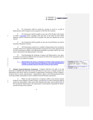 Contract sales representative agreement | PDF