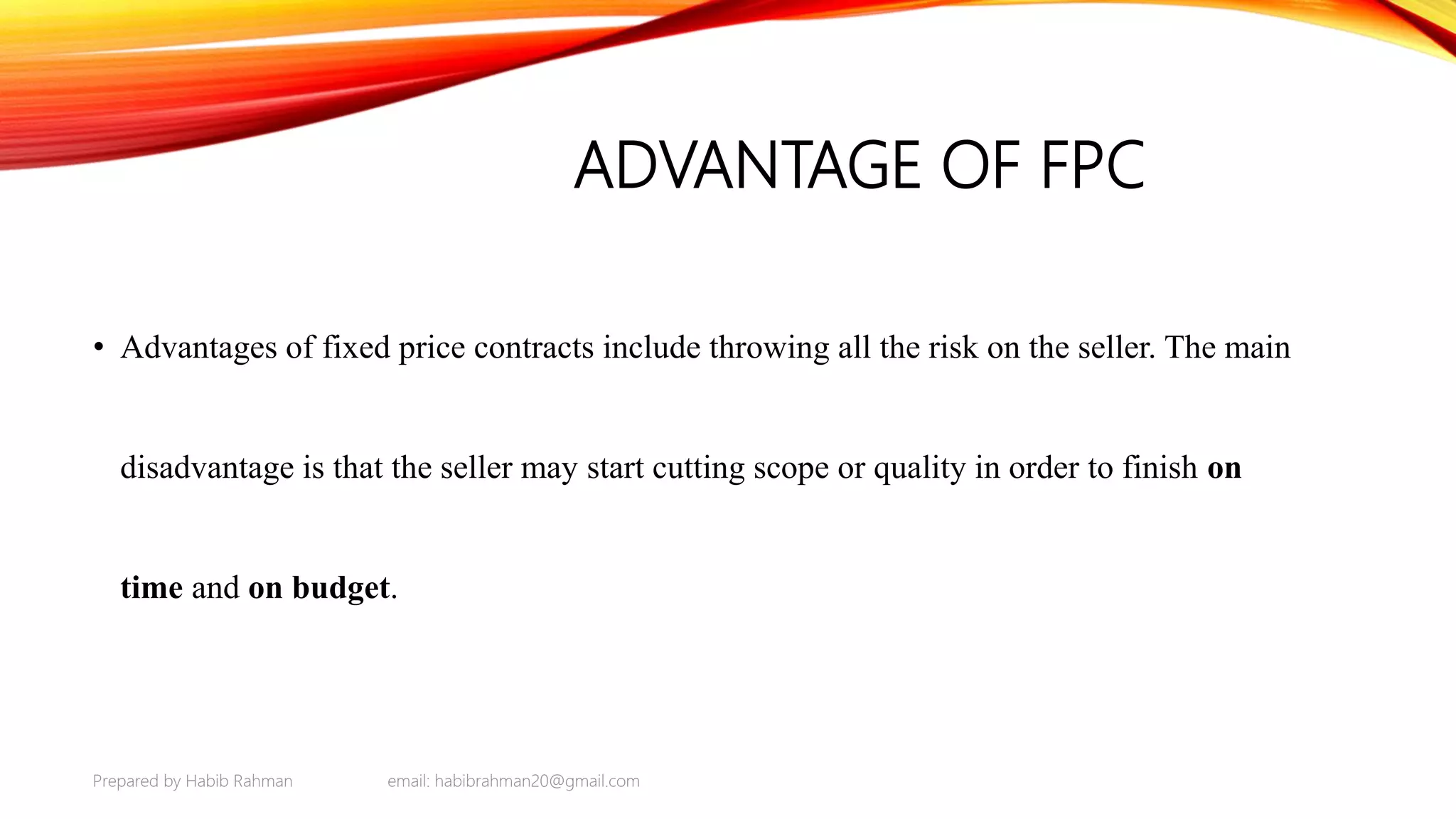 Contracts and Types (Project Management) | PPTX