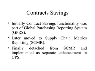 Contract savings new | PPT