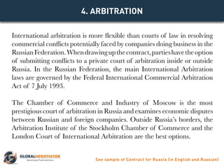 Contracts for russia in english and russian | PDF