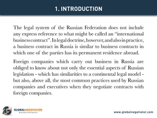 Contracts for russia in english and russian | PDF