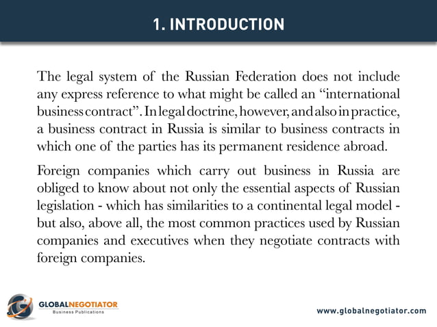 Contracts for russia in english and russian | PDF