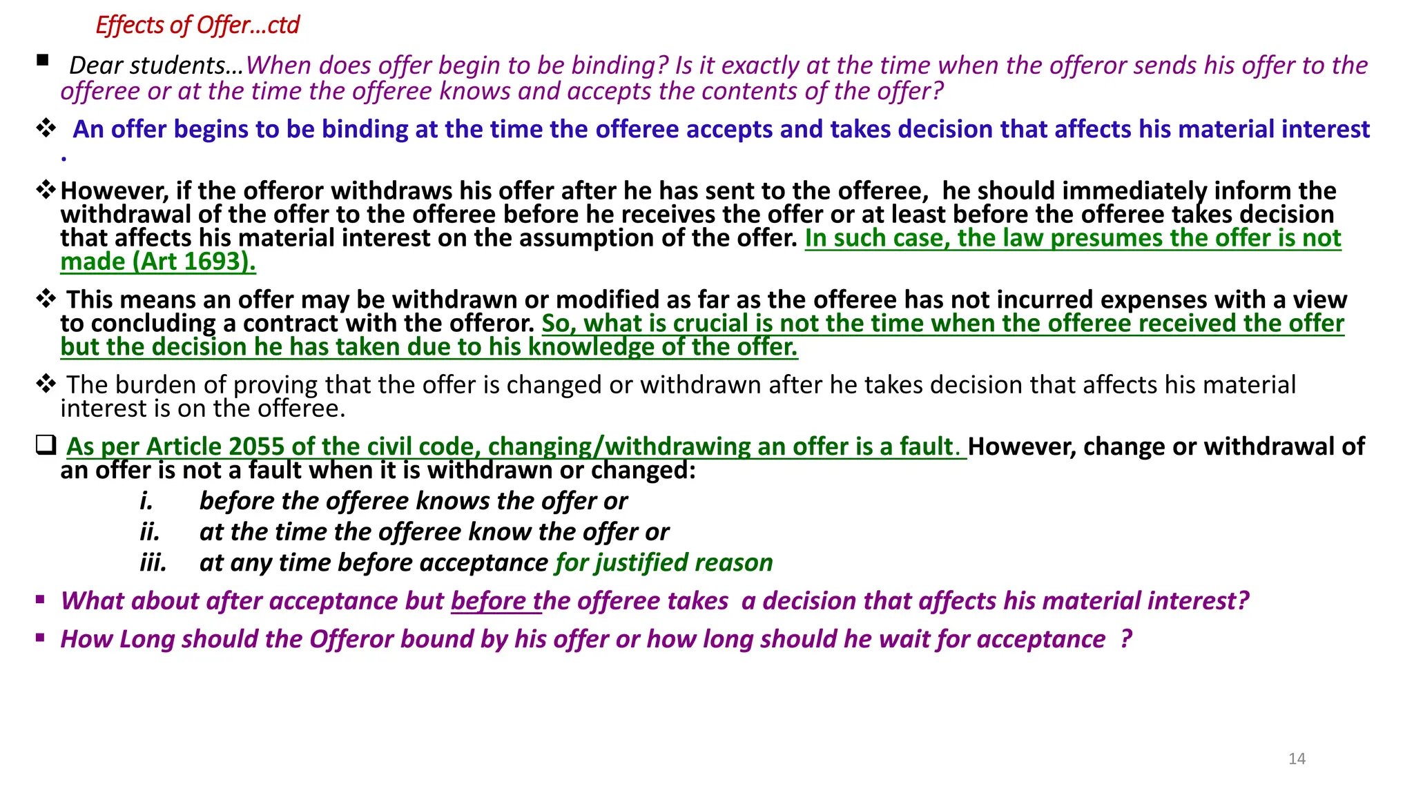 Contract short note.pptx contract law part one | PPTX