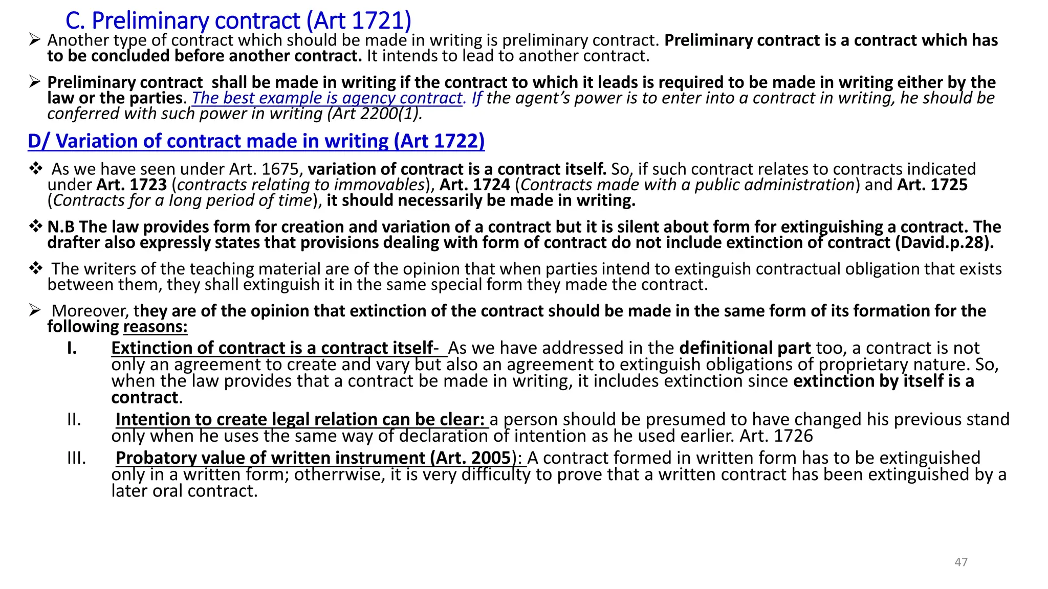 Contract short note.pptx contract law part one | PPTX