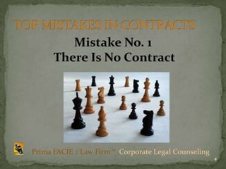Contracts & Mistakes | PPT