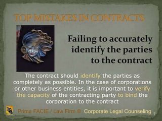 Contracts & Mistakes | PPT