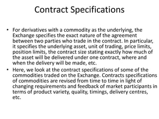 Contract specifications | PPTX