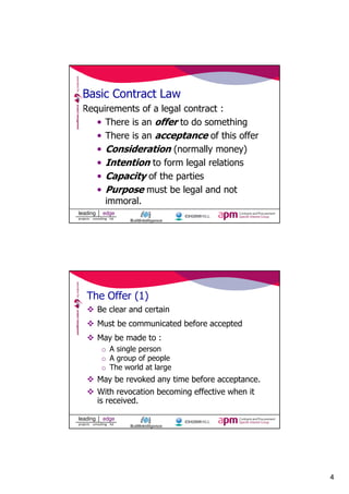 APM Presents - Contracts and Procurement: what you must know to get the ...