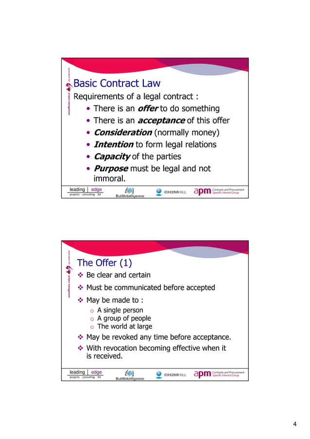 APM Presents - Contracts and Procurement: what you must know to get the ...