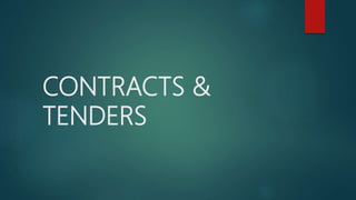 Contracts & tenders | PPT