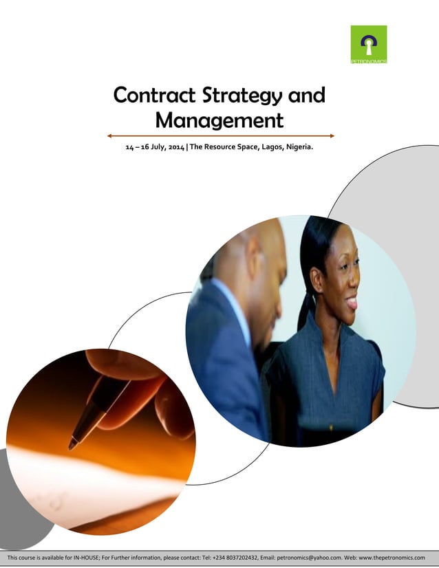 Contract Strategy and Management, Lagos | PDF