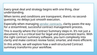 Contract Summary Explained Benefits & Key Elements.pptx