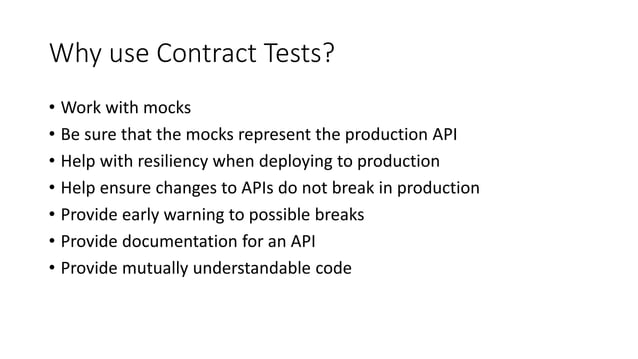 Contract Testing: An Introduction | PPTX Contract Testing: An Introduction | PPTX