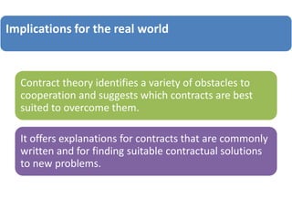 Contract theory | PPTX